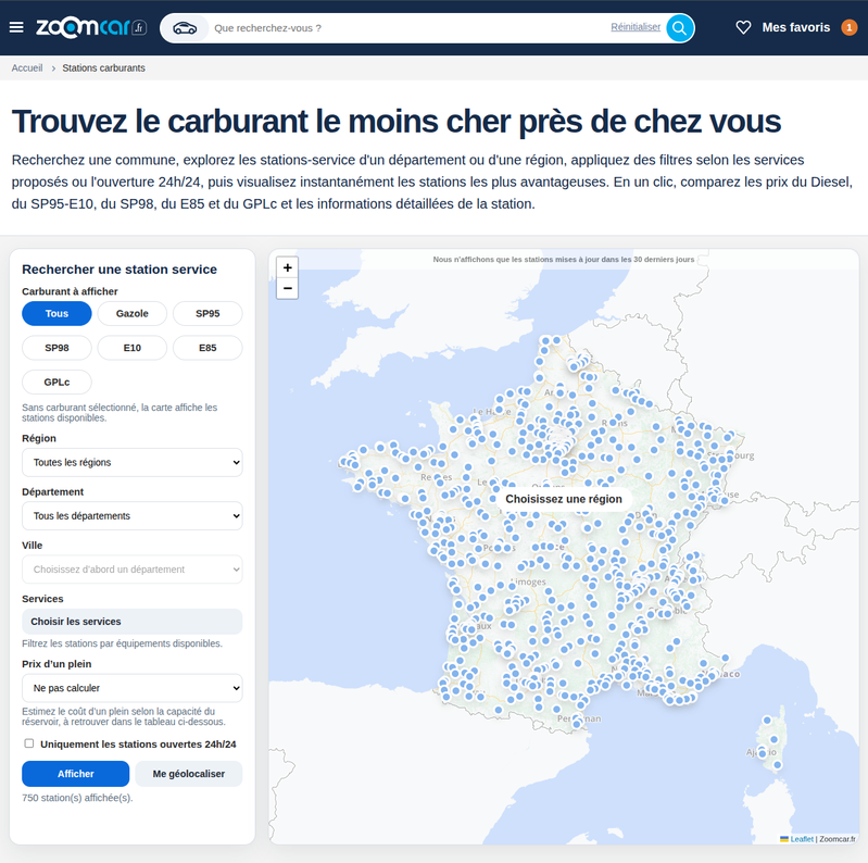 Réutilisation - Trouvez le carburant le moins cher près de chez vous ...