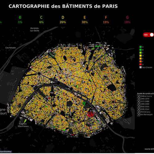 Cartographie des bâtiments de Paris - data.gouv.fr