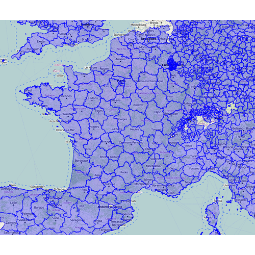 Visualisation des départements dans OpenStreetMap - data.gouv.fr